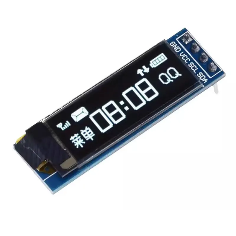 White Industrial LEDs, LCDs & Display Modules Small OLED Display Module ...