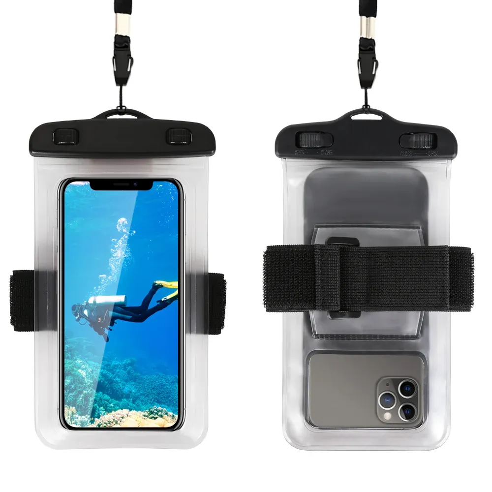 Waterproof Phone Bag with Armband Design for Swimming Surfing Boating ...