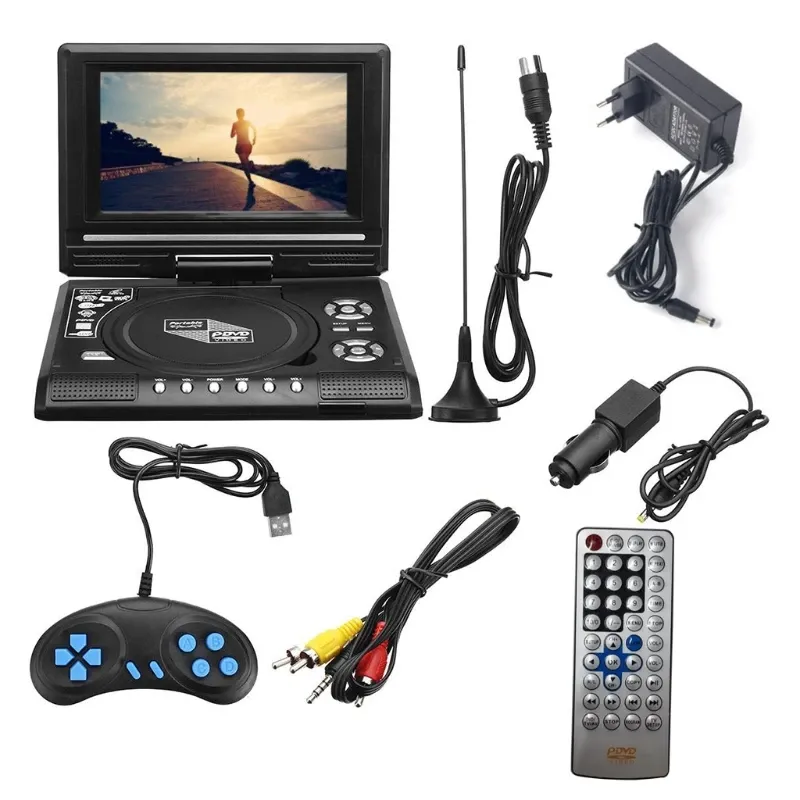 DHgate.com:Portable 7 Rotatable Screen DVD Player w/ Remote for Travel ...