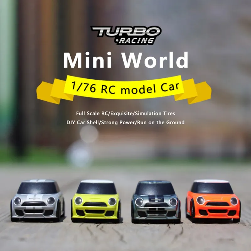Turbo Racing 1:76 Scale Mini 2.4GHz Electric Remote Control Model Car ...