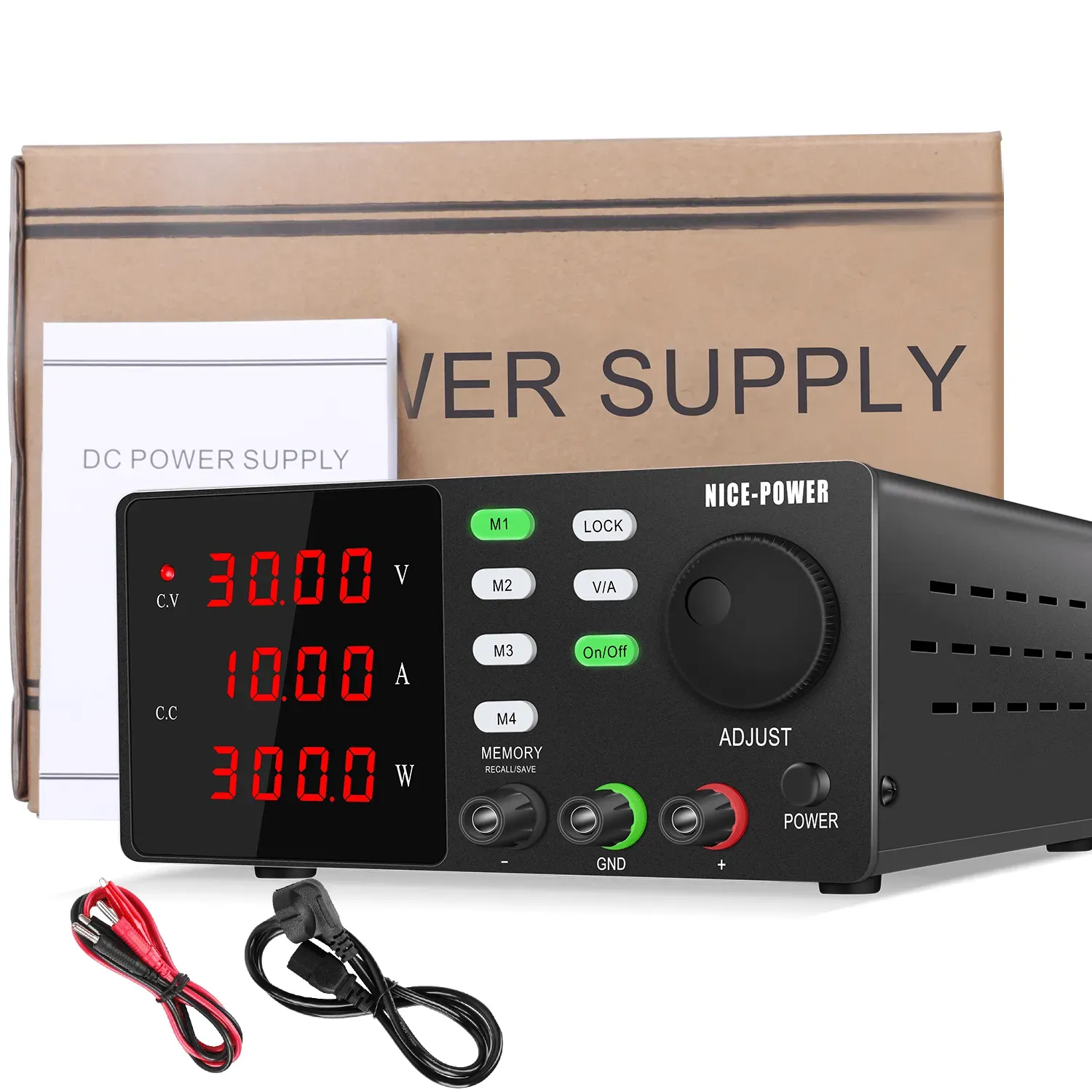 Programmable DC Power Supply Laboratory Adjustable 30V 10A 60V 5A Regulator Bench Source Power ...
