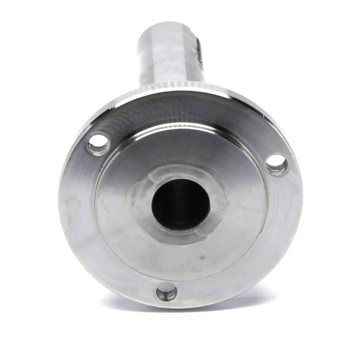 Lathe Headstock Spindle Shaft OD 25mm L 112mm Flange Back Base Plate ...