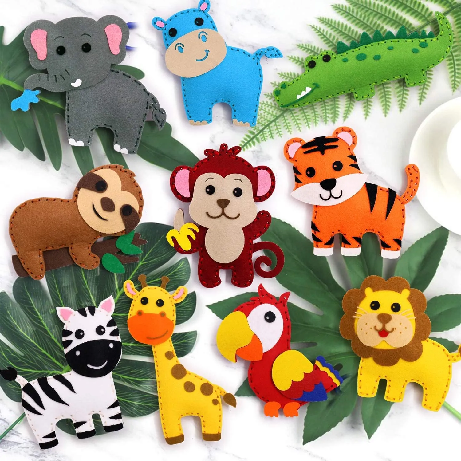 Forest Animals Craft Kit - DIY Sewing Felt Plush...