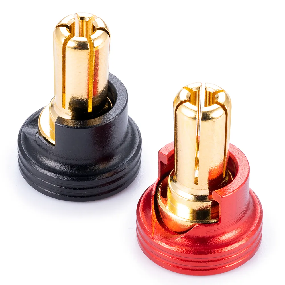 YEAHRUN 4.0mm 5.0mm Brass Bullet Banana Plug RC Car Battery Connector ...