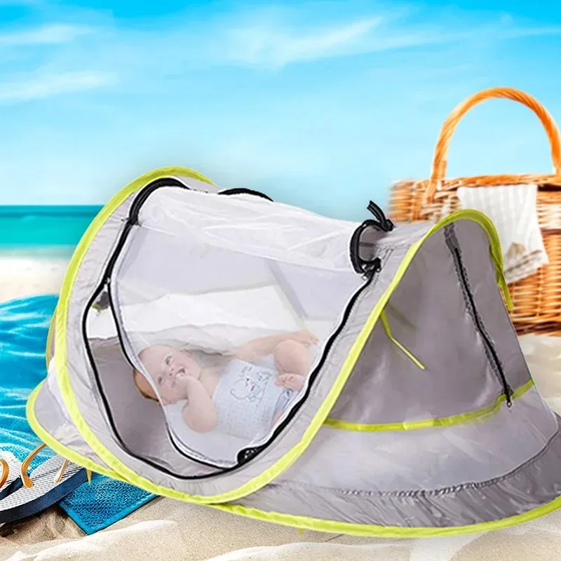 DHgate.com:Premium Foldable Baby Crib Netting with Mattress, Pillow ...