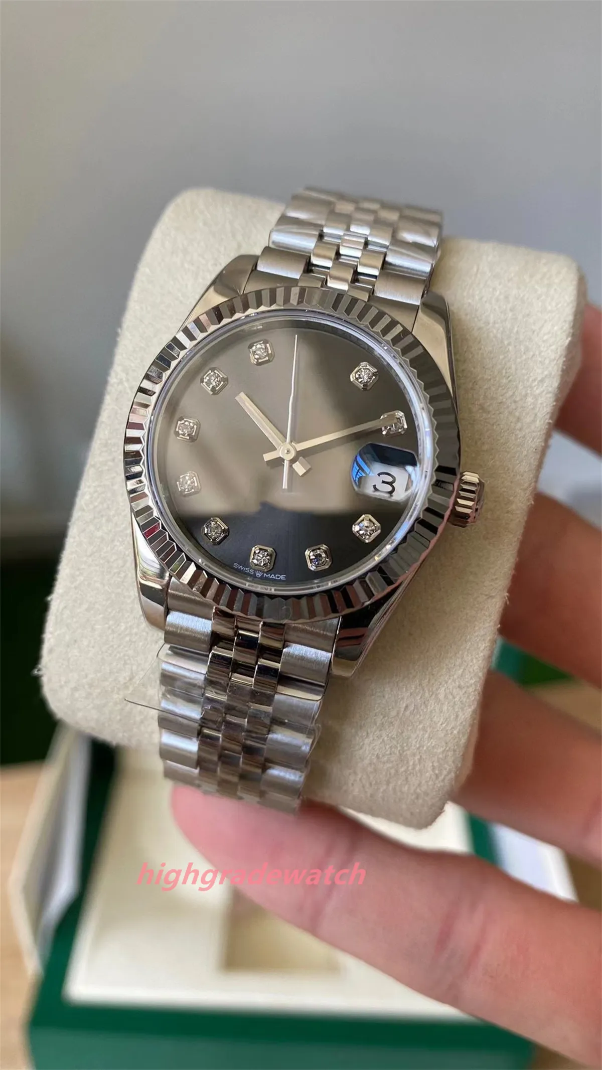 Stylish And Durable Women's Watch With Sapphire Smoky Quartz Crystal ...