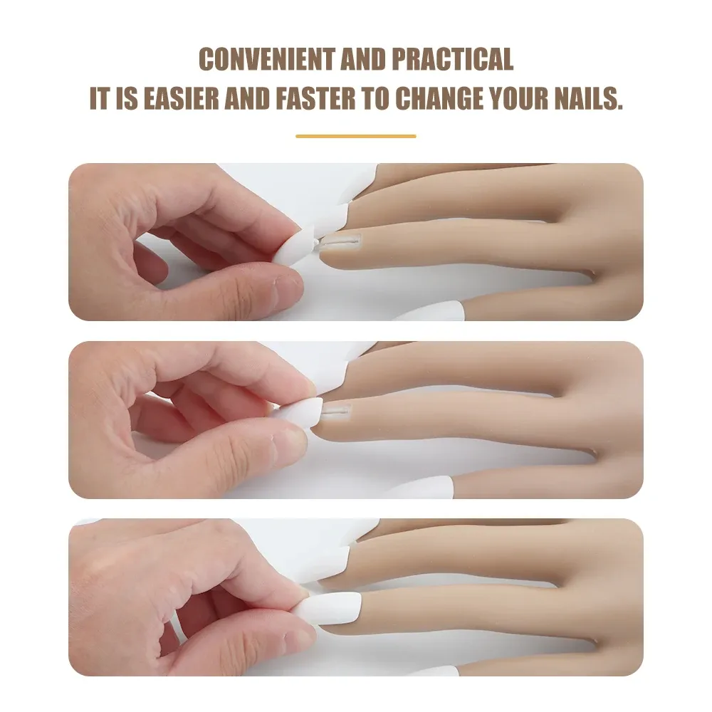 DHgate.com:"Lifelike Silicone Practice Hand for Nail Art Training and ...