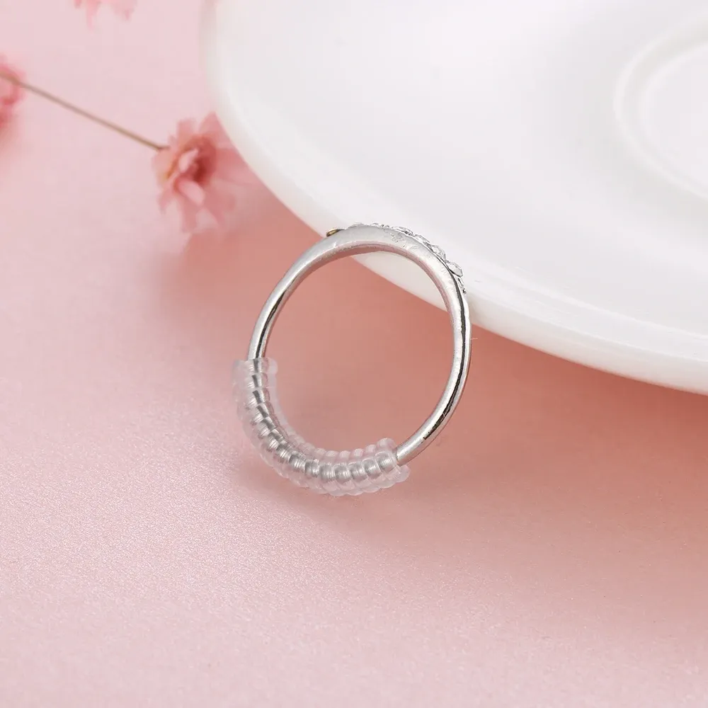 Invisible Ring Size Adjuster - Transparent Spiral Shell Tightener for ...