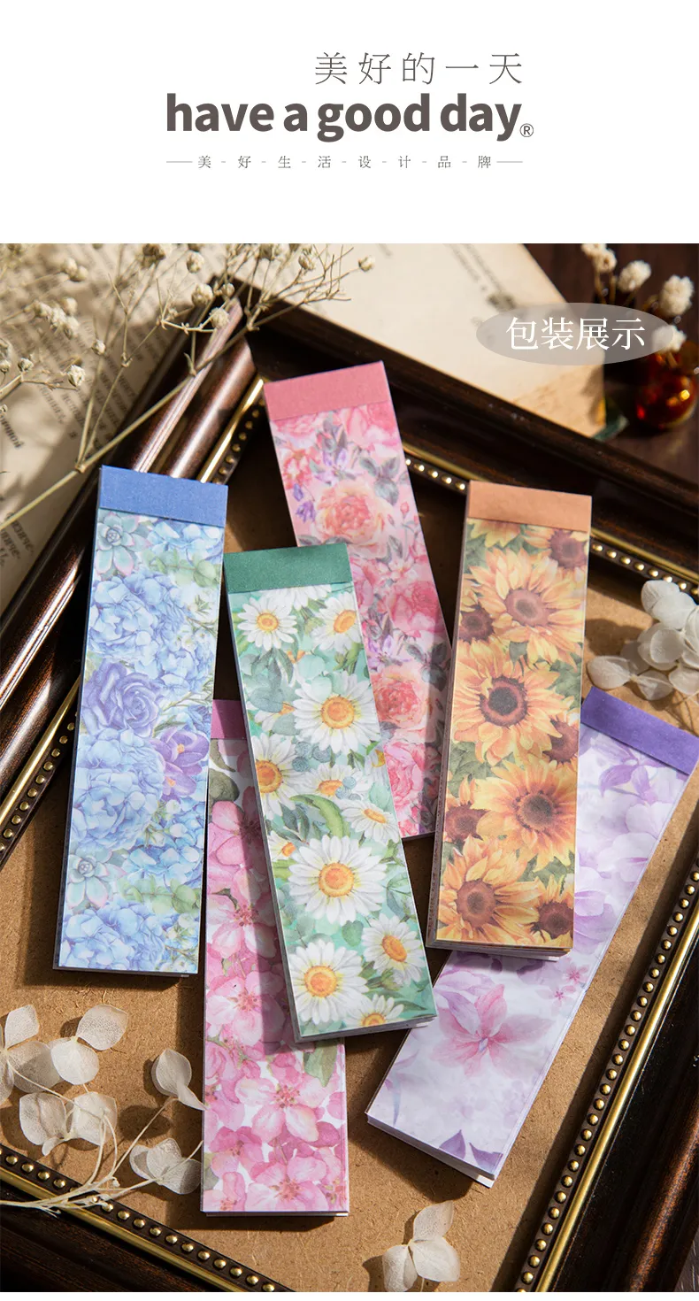 Floral Stickers Pack 20 Sheets Washi Paper for Scrapbooking and Journal ...