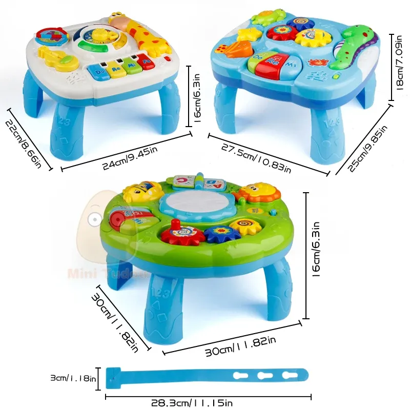 6-in-1 Musical Learning Table Toy: Interactive Educational Activity ...