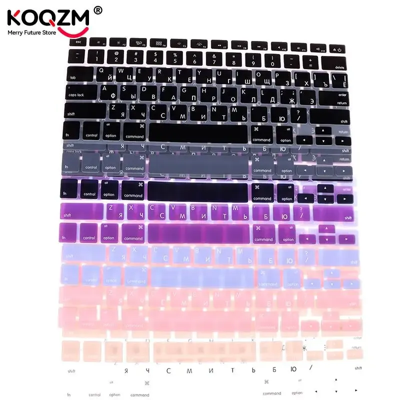 Laptop Keyboard Cover Skin, Russian Language Keyboard Stickers for Mac ...