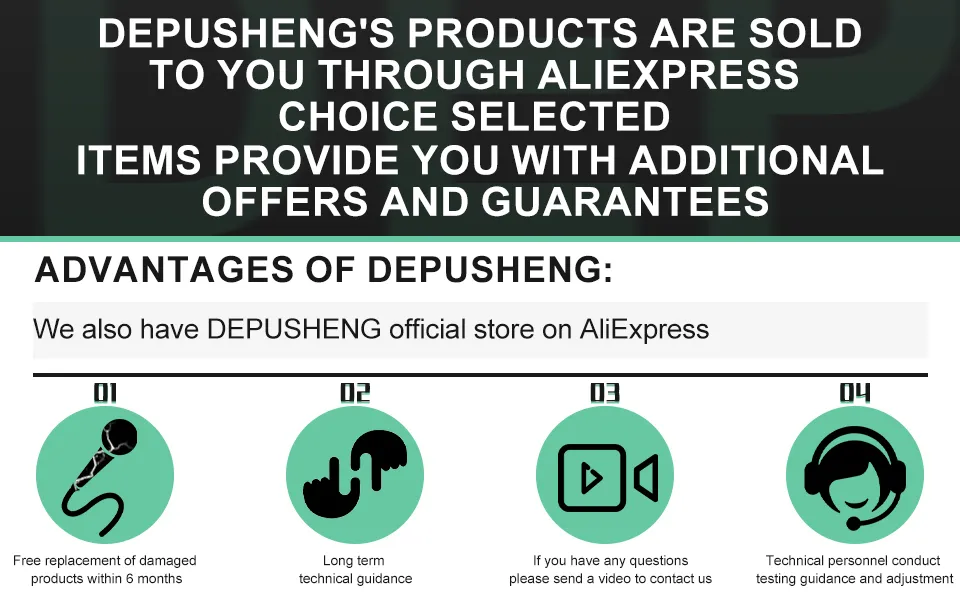 Audio Interface Depusheng RX4 USB Sound Card AD Converter with ...