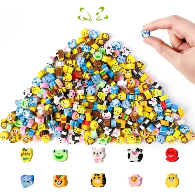 Mini Animal Erasers for Kids: Cute Desk Pets for School Supplies ...
