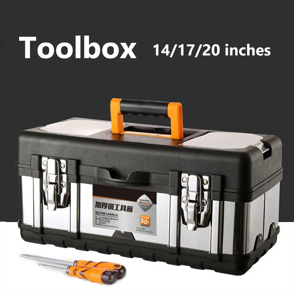 14/17/20 Inch Multiple Specifications Toolbox Double Layer Tools ...