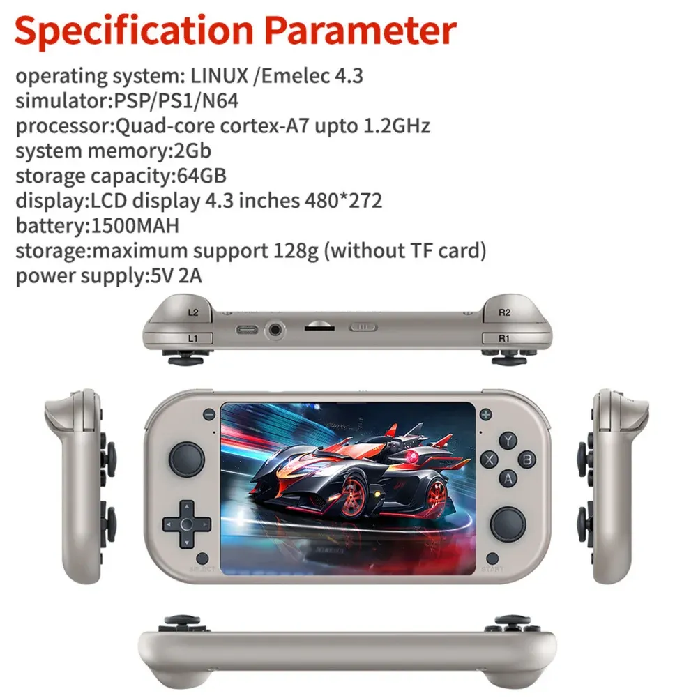 Retro Handheld console for gaming - M17 with 4K HD,...