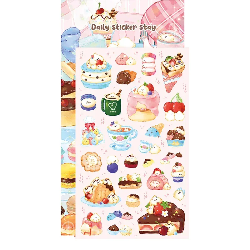 Korean Stationery Stickers: BONITO Sweets Time Paper Stickers For ...