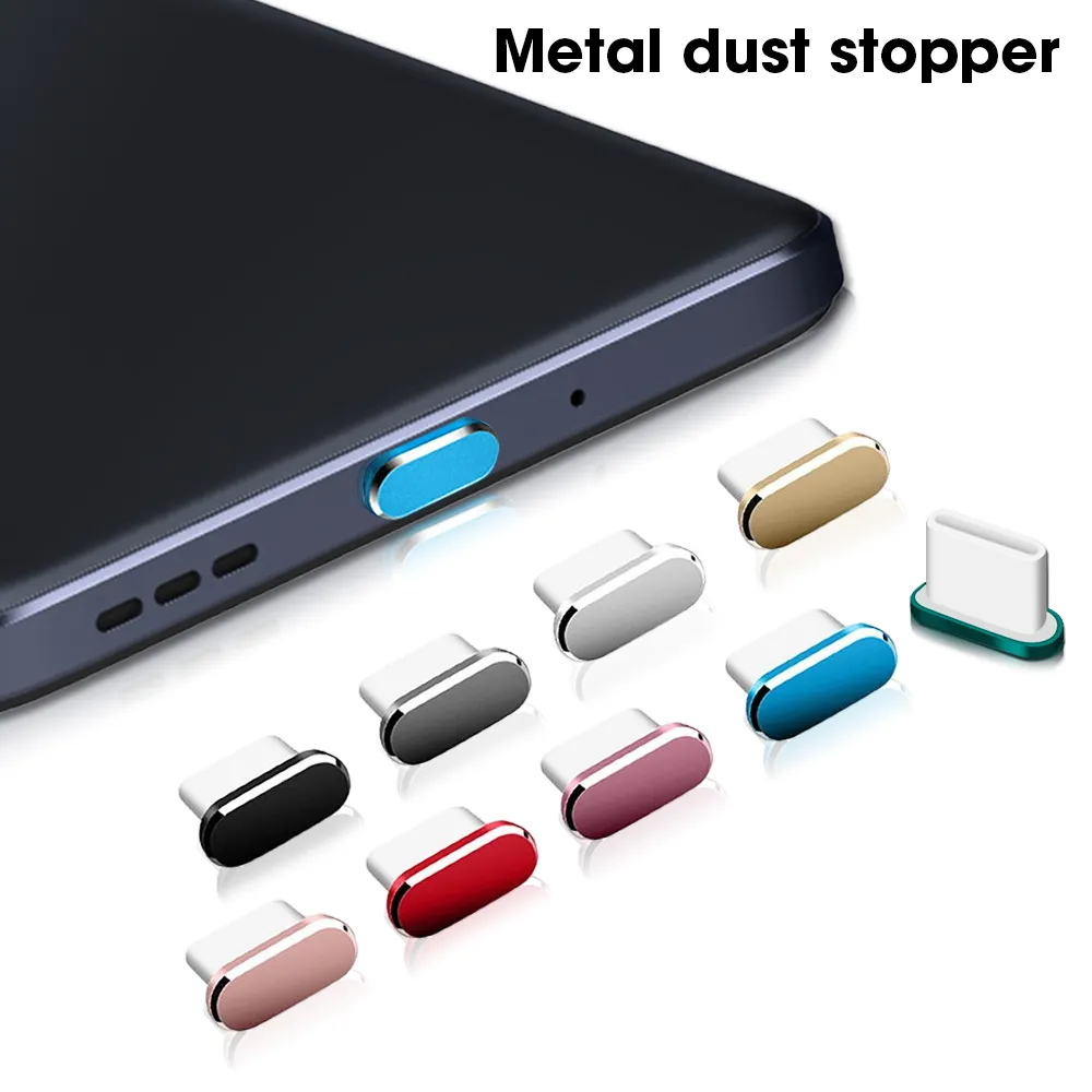 Metal Type C Charging Port Dust Plug Protector for Samsung Xiaomi ...