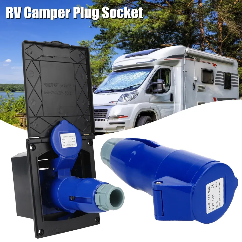 Car Adapter Plug Socket: Motorhome Inlet Plug For RV, Camper, And ...