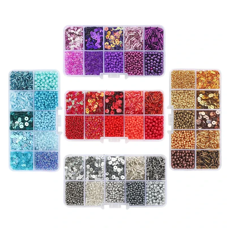 2mm Crystal Beads for Jewelry Making: Czech Glass Seed Beads, Sequin ...