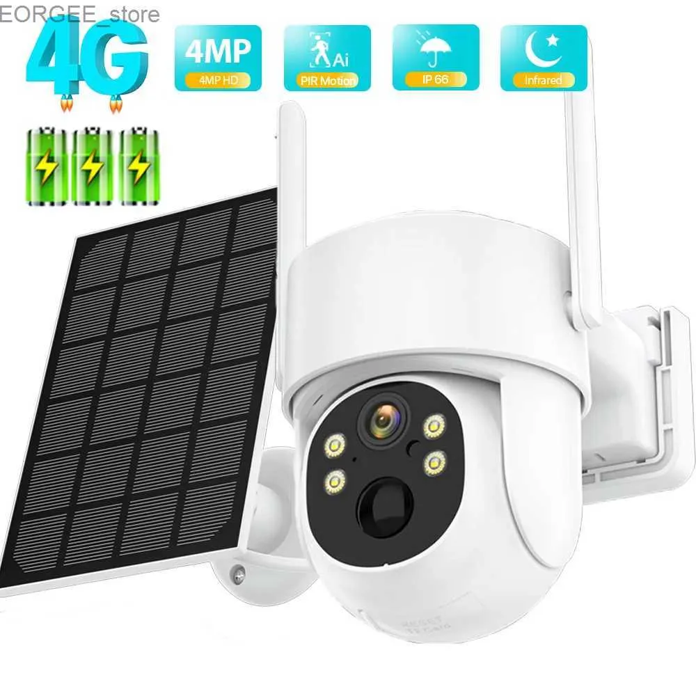 DHgate.com:2K 4MP HD Wireless WIFI Solar Powered Outdoor PTZ Security ...