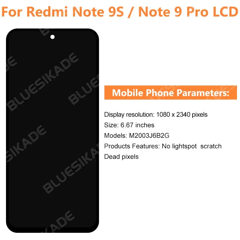 67 in LCD Display Touch Screen Digitizer Replacement for Xiaomi Redmi ...