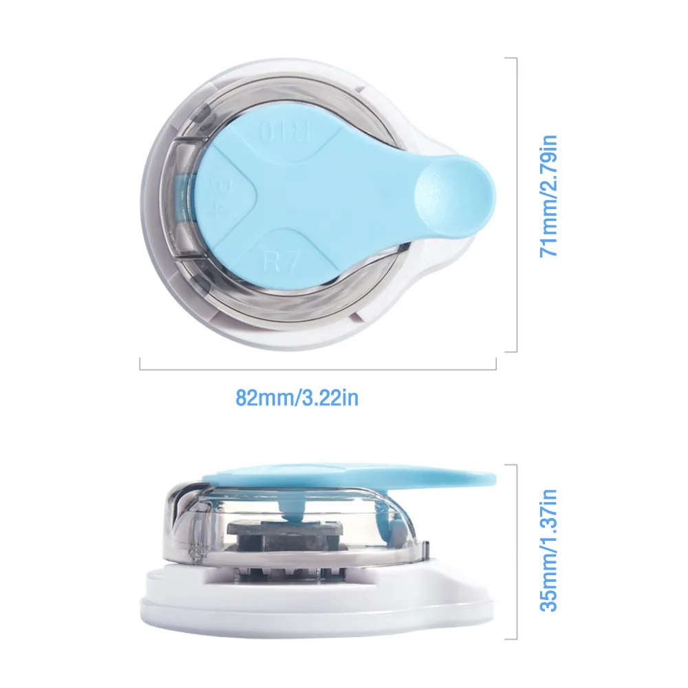3-in-1 Paper Corner Rounder Cutter, R4/R7/R10mm Round Corner DIY Punch ...