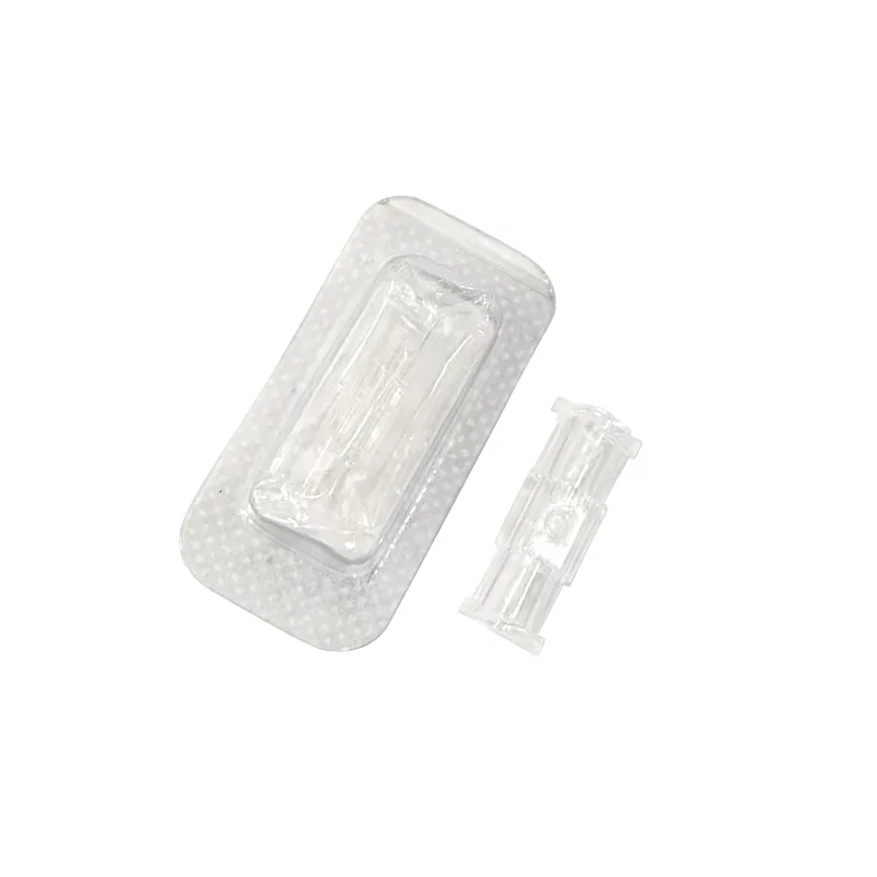 Adhesive Syringe Luer Thread Connector - Clear PP Material, Double-Way ...