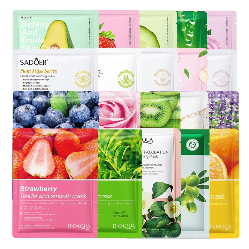 Natural Fruit Facial Mask Sheets Moisturizing Oil Control With ...