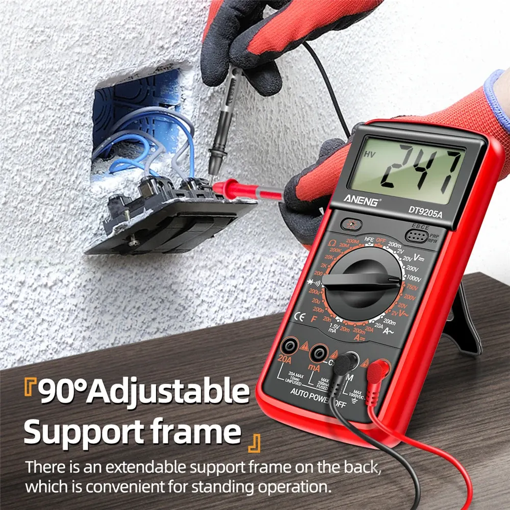 AC DC Digital Multimeter Tester LCD Smart Electrical NCV Test Meter For ...