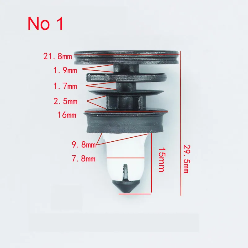 Tesla Model 3/Y/S/X: Retainer Clips Fastener Trim Push Pin Rivets for ...