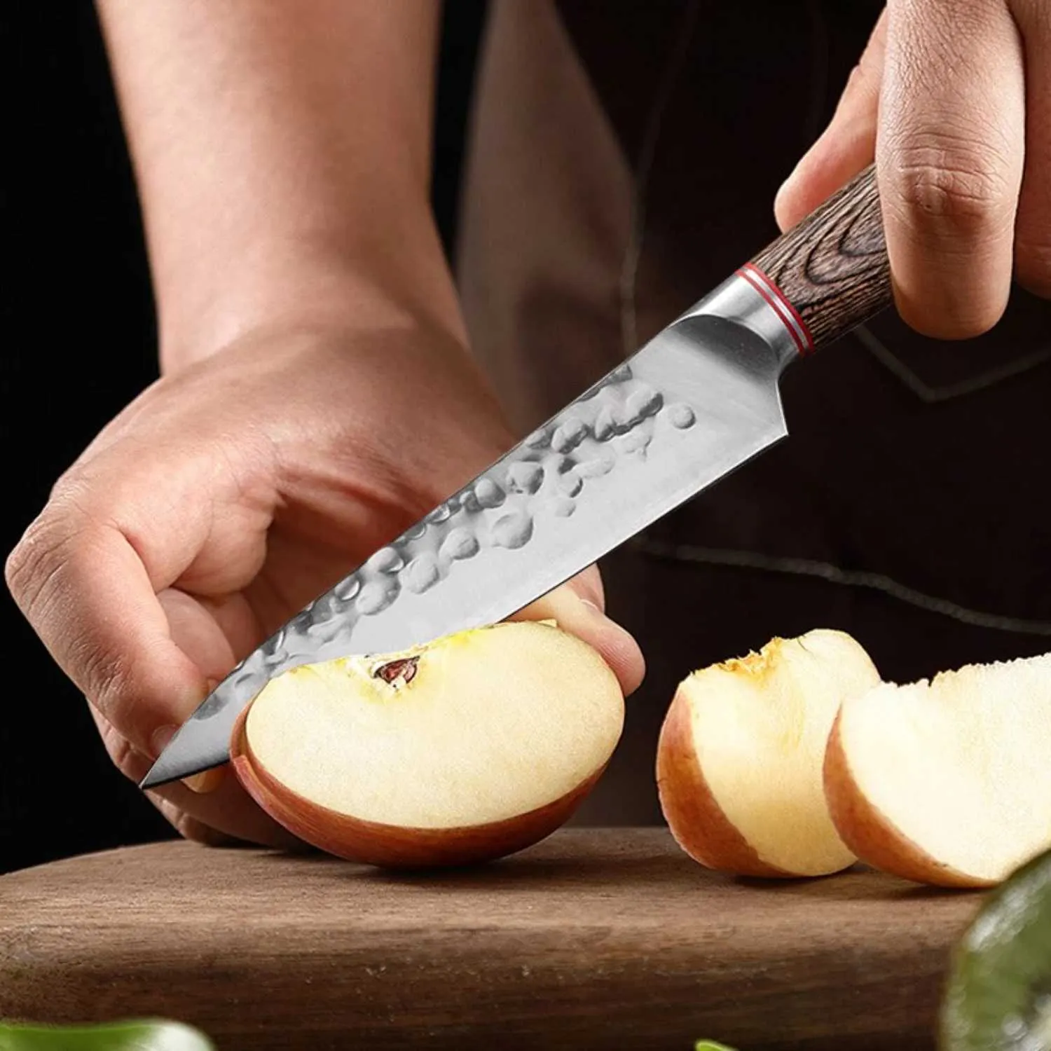 5-Piece Stainless Steel Kitchen Knife Set - Durable Blades for Cooking ...