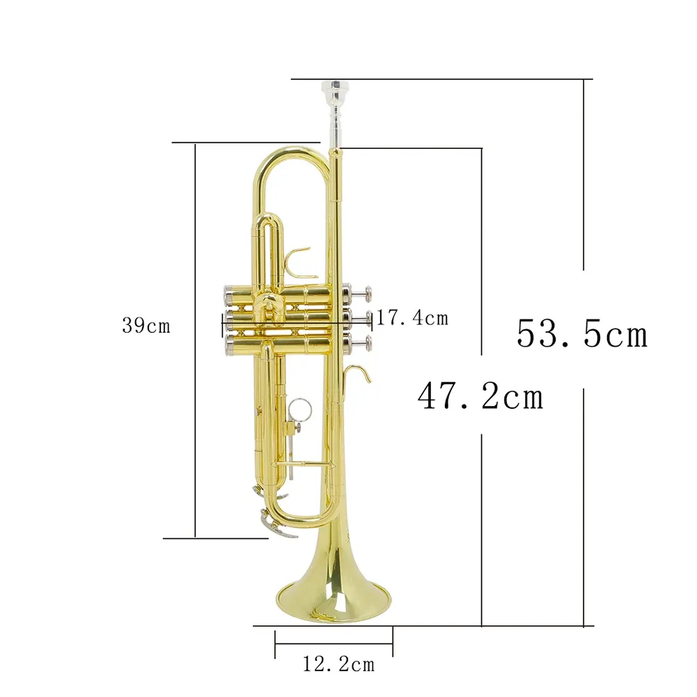 DHgate.com:Bb B-Flat Trumpet Instrument: Perfect for Student Beginners ...