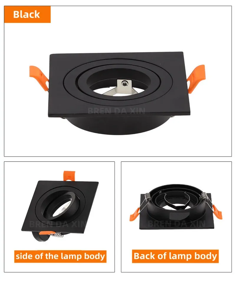 DHgate.com:Adjustable Black or White Spotlight Fixture: Versatile GU10/MR16/E27 Lamp Holder for ...