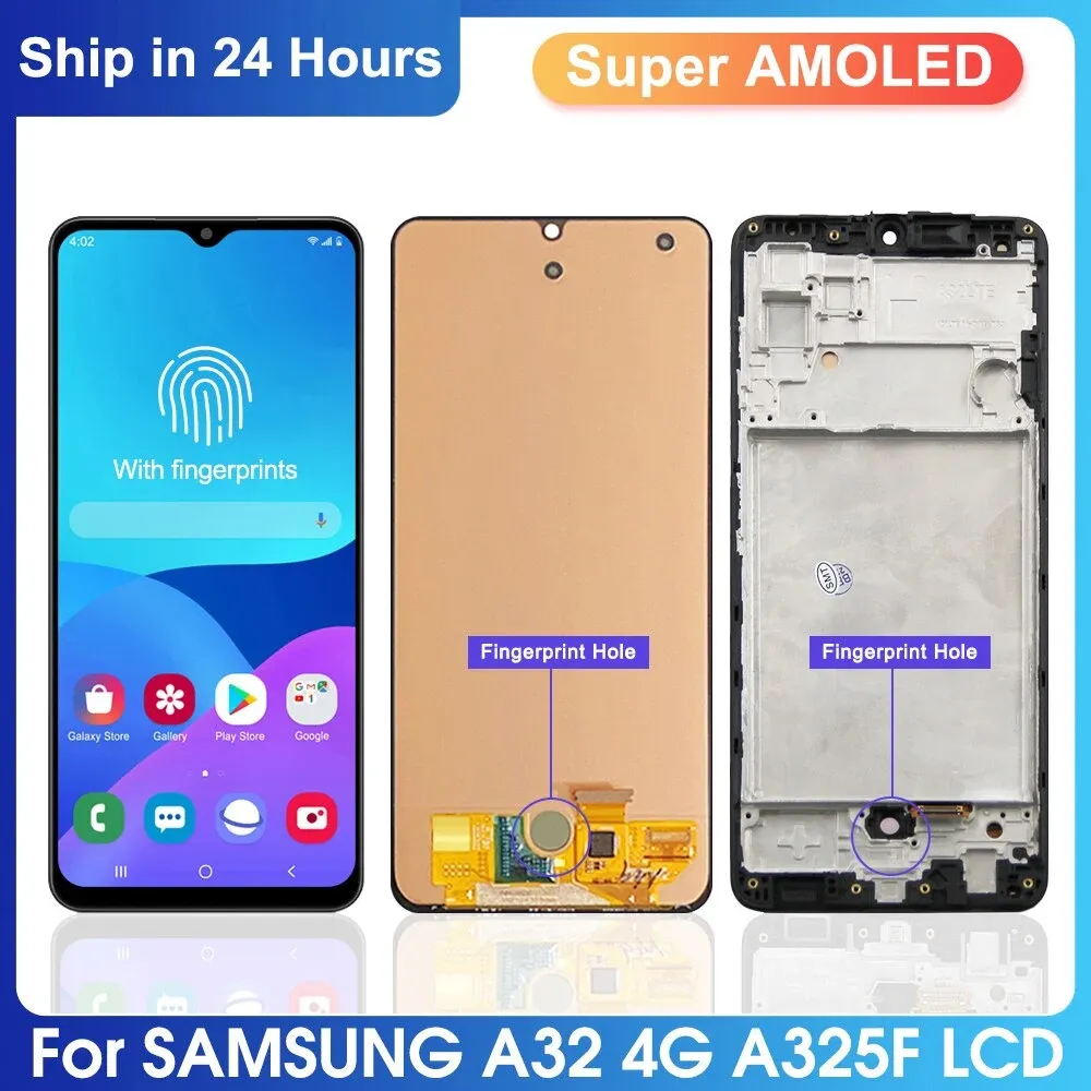 Samsung A32 LCD A325F A325M A325N AMOLED LCD Display Touch Screen ...