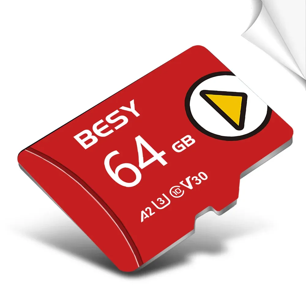 Flash MicroSD Card, 64GB-256GB High-Speed TF Memory Card for Phones ...