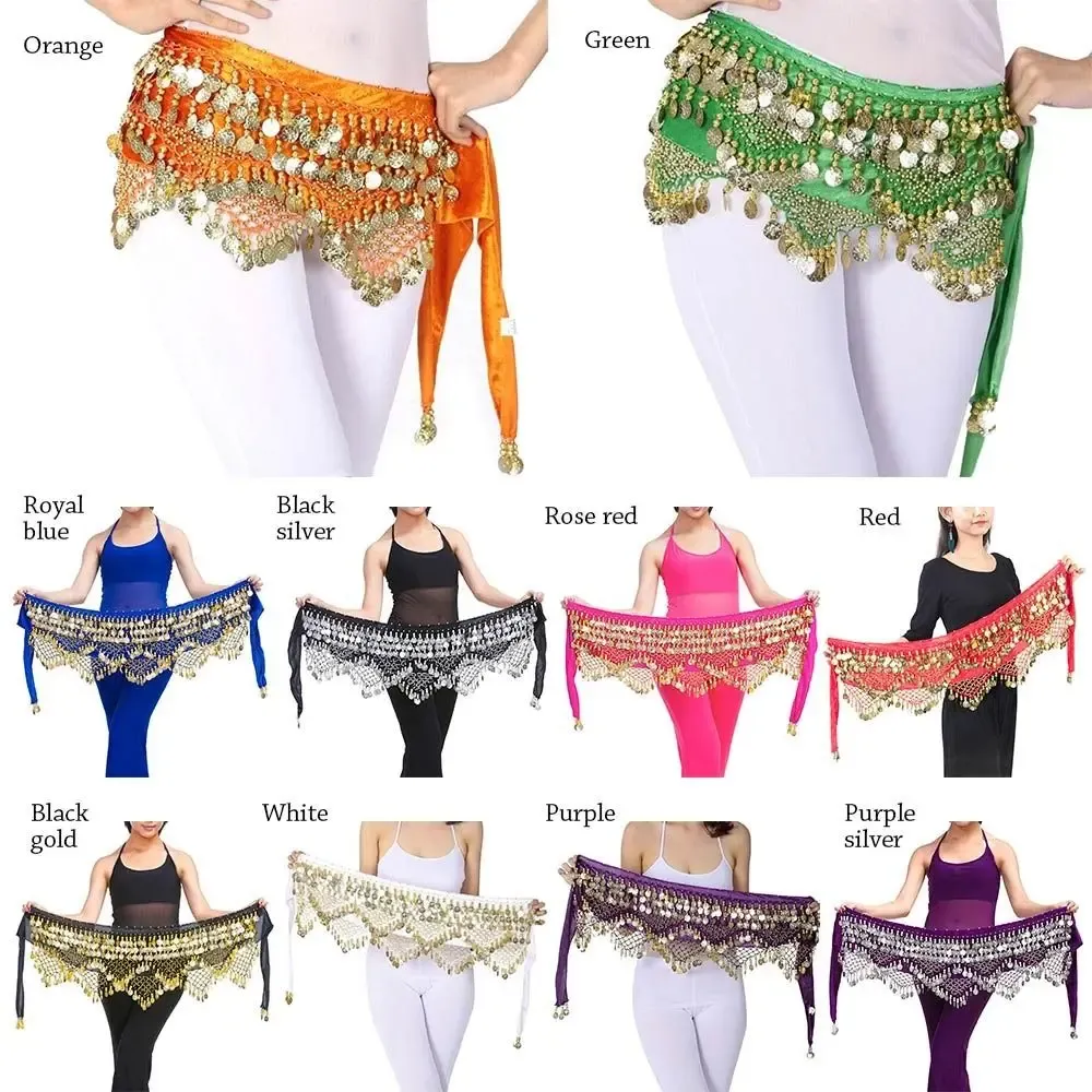 Belly Dance Belt Waist Chain Tassels Hip Scarf for Women, Adjustable ...