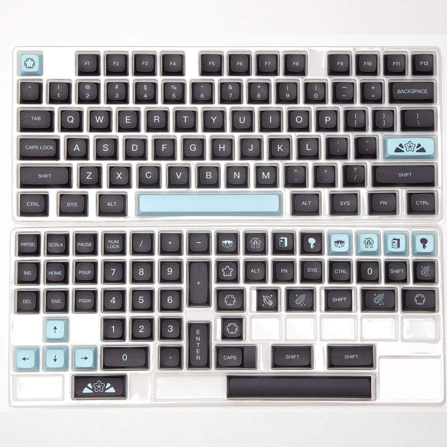 GMK Comet mechanical keyboard keycaps - 132 PBT Dye...