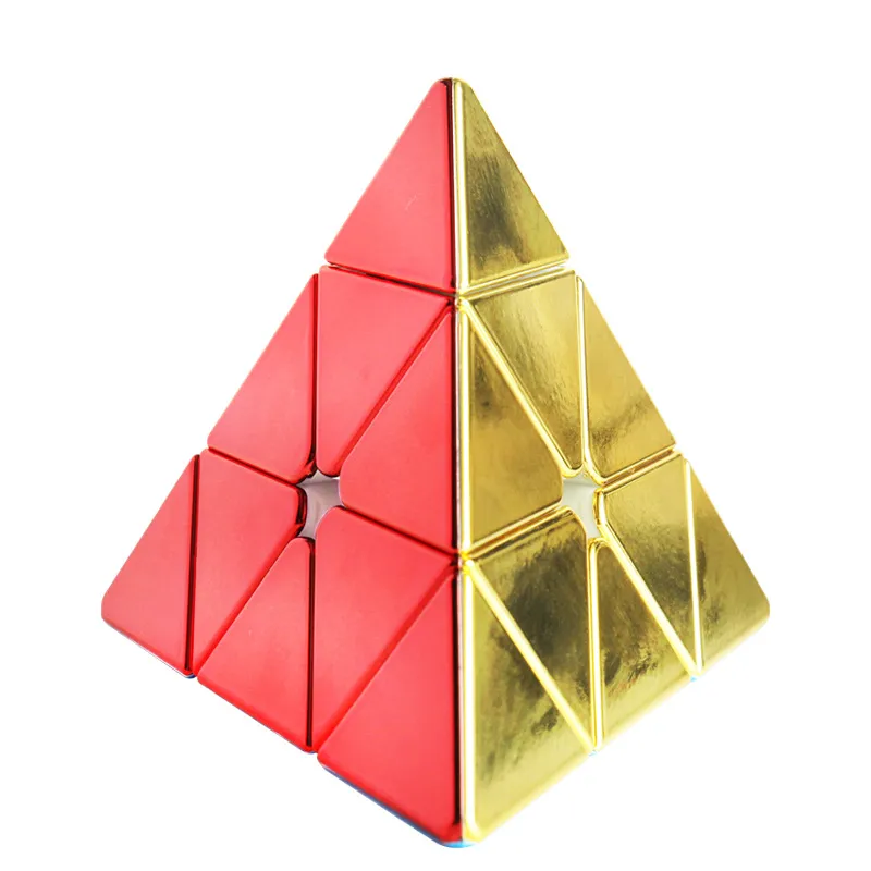 Electroplate Pyramid Speed Cube: Magnetic 3x3 Puzzle - Premium Quality ...