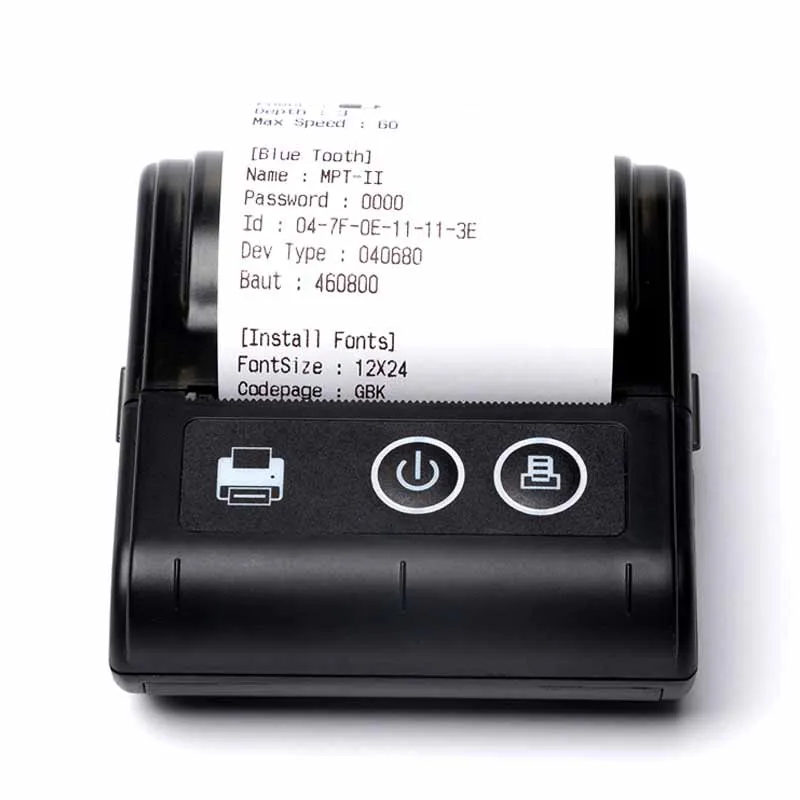 58mm Mini Thermal Printer, Portable Bluetooth Printer for Phone ...