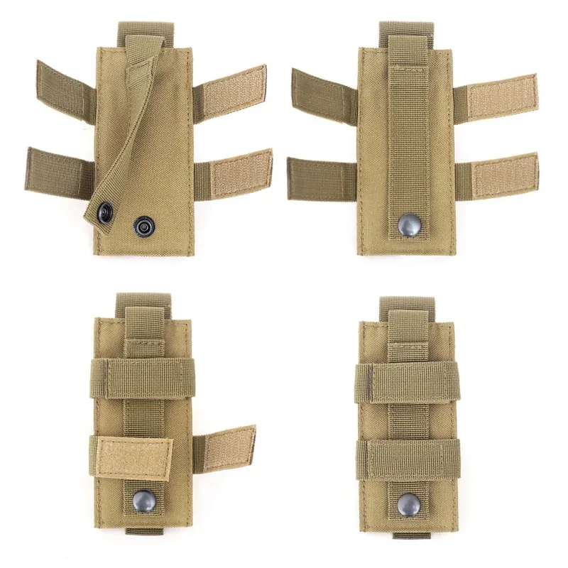 Tactical Molle Magazine Pouch With Shoulder Flashlight And Torch Holder ...