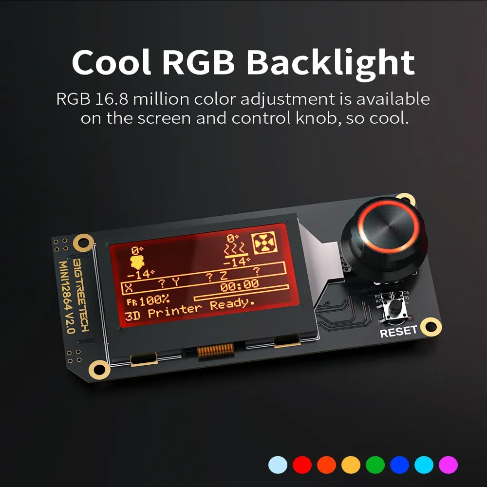 BIGTREETECH MINI 12864 V2.0 LCD Screen Compatible With Octopus Pro, SKR ...