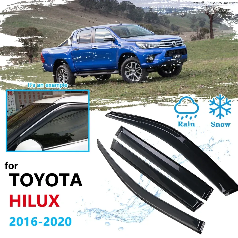 SHADE Shed Car Side Window Visors For Toyota Hilux... From Ddmymaster ...
