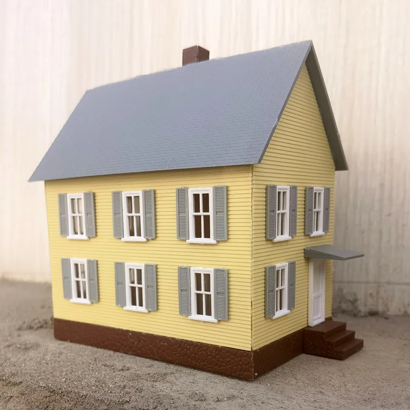 1/87 Ho Scale Miniature Architectural Model House Model Dwelling Kit ...