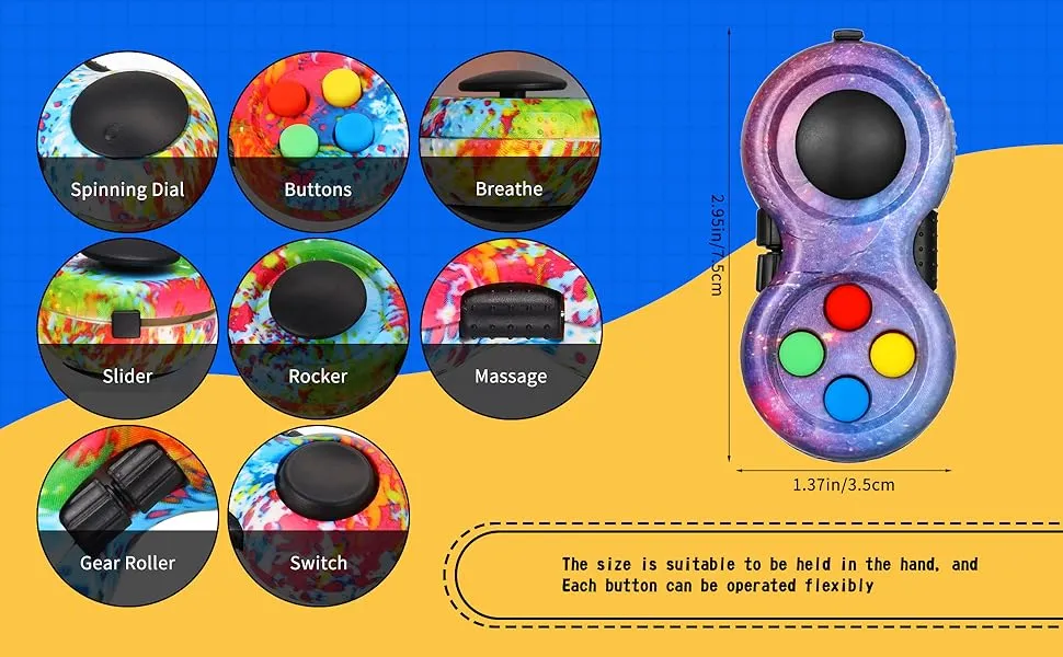 Classic Retro Fidget Controller - Handheld Game with 80s Style Pop-it ...