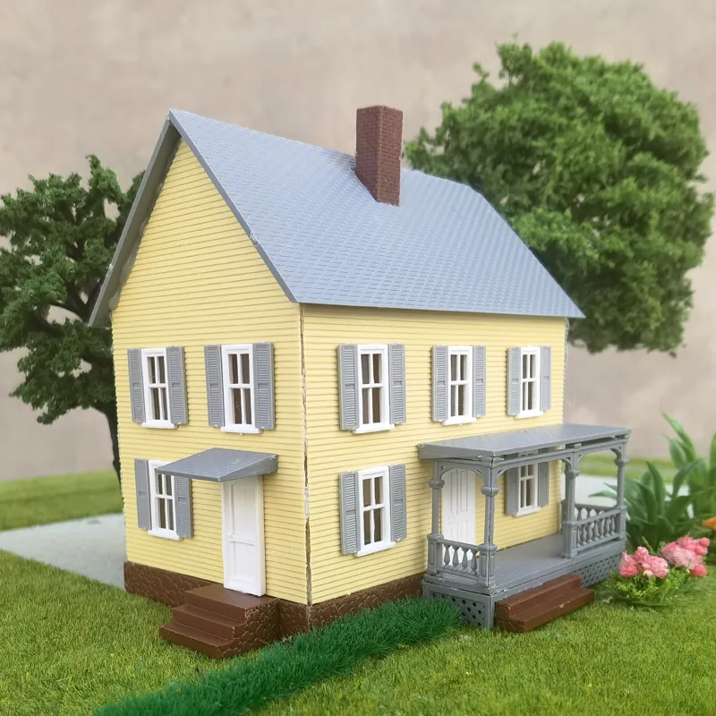 1/87 Ho Scale Miniature Architectural Model House Model Dwelling Kit ...