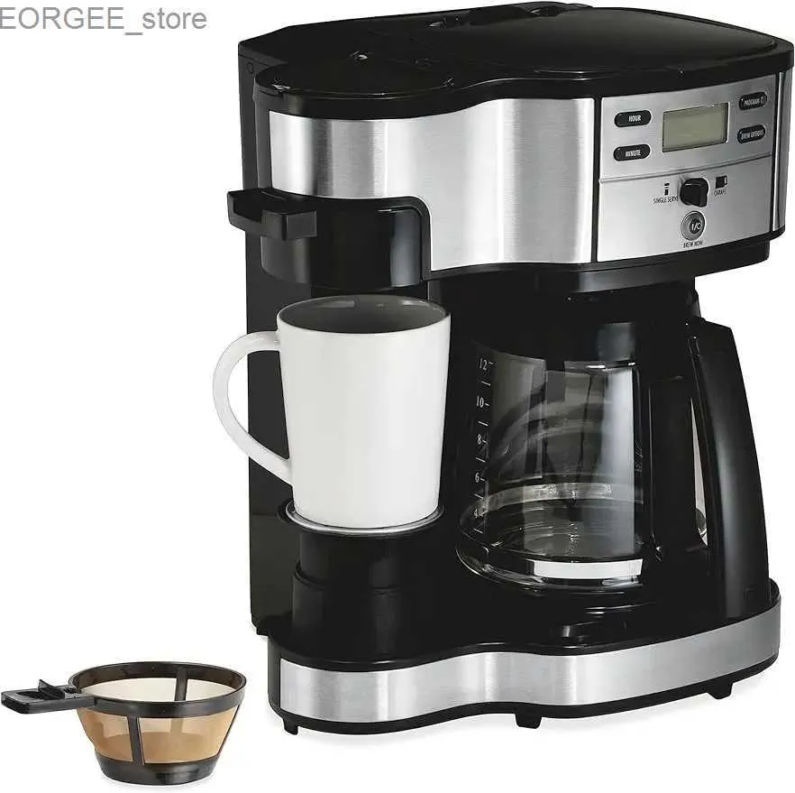 DHgate.com:Glass Carafe Coffee Maker: Compact 2-Cup Drip Coffee Machine ...