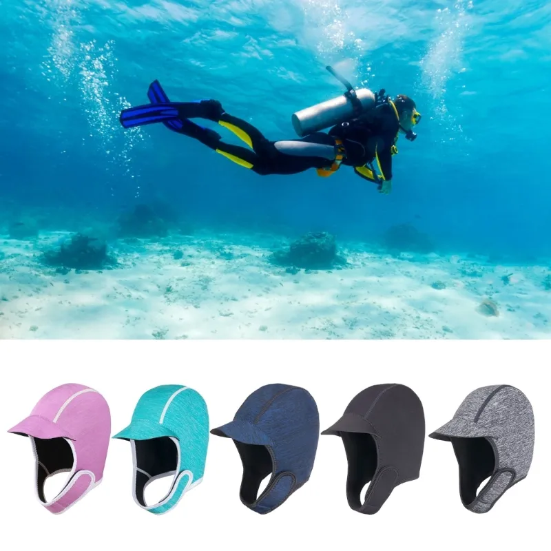 DHgate.com:Thermal 2mm Neoprene Diving Cap | Water Sports Headgear for ...