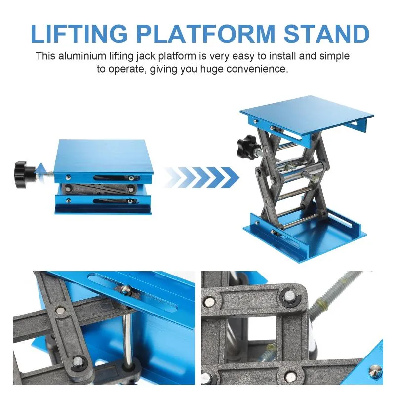 Foldable Aluminium Table Jack Platform: Portable Aluminium Lift Table ...