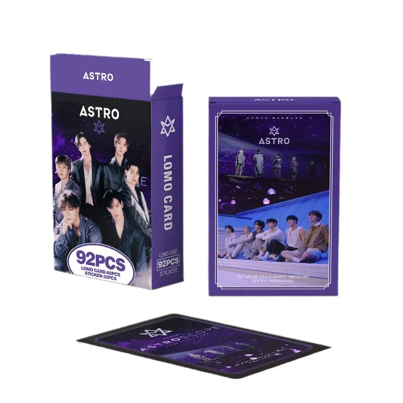 Box Kpop ASTRO Lomo Cards with Stickers ZEROBASEONE Photo Cards Stray ...