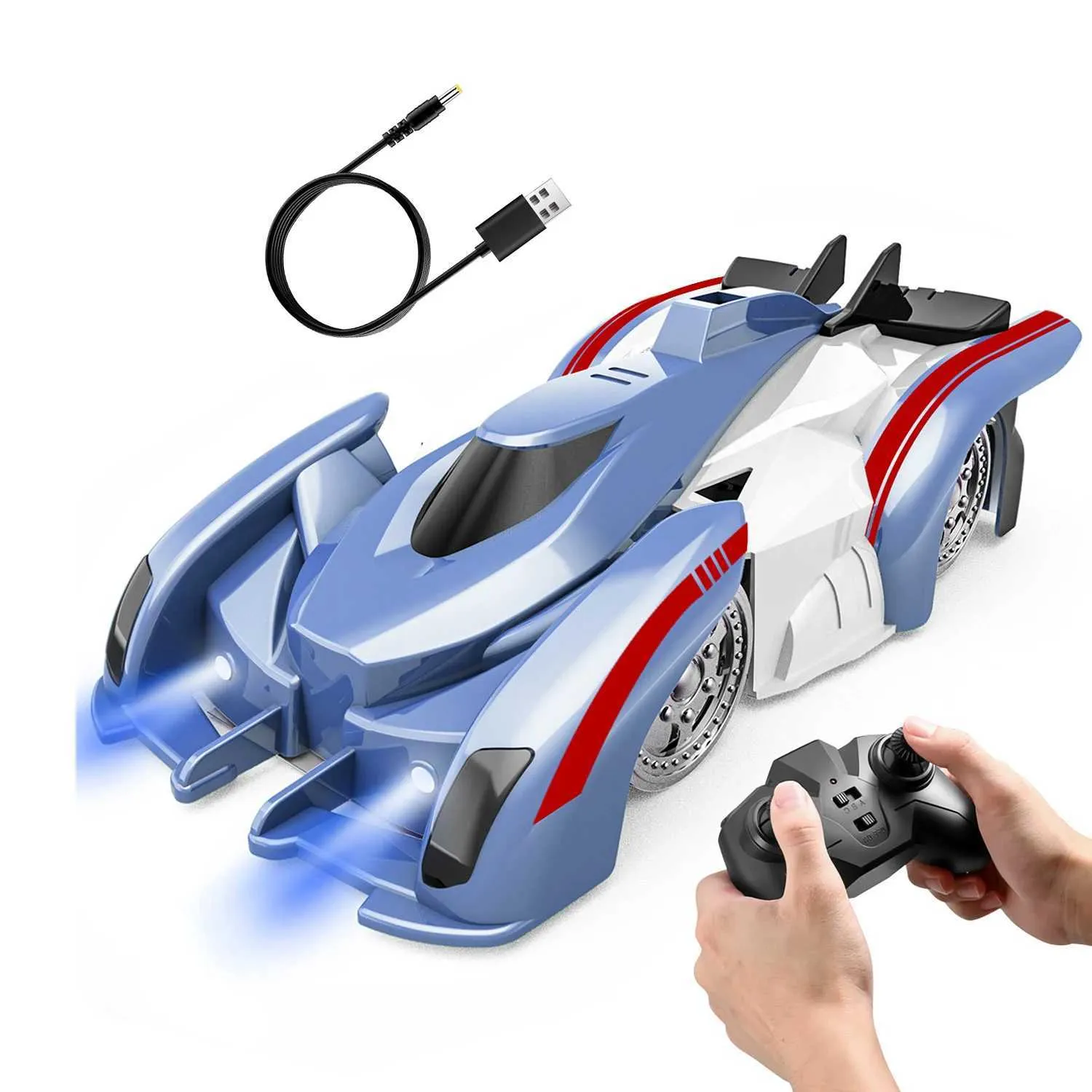 Electric Wall Climbing Mini Remote Control Cars With 360° Rotating ...